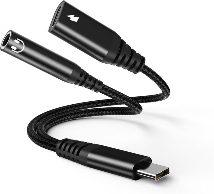 Adaptateur USB C vers Jack 2 en 1 Adaptateur USB C Jack 35mm et ...