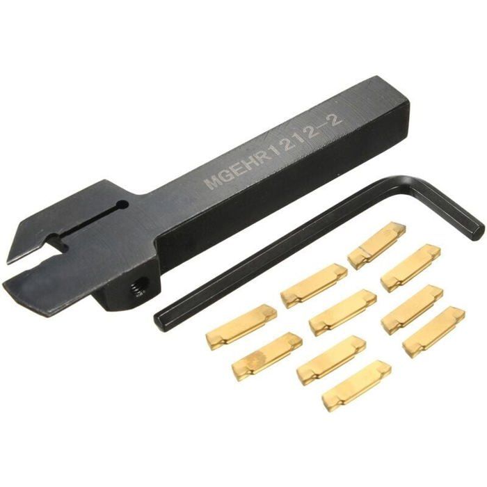 MGEHR1212-2 Jeu d'outils de tournage pour tour à métaux Porte-outil de rainurage de barres ...