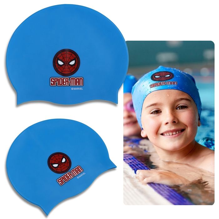 Spider-Man Bonnet de bain MARVEL en silicone pour enfants 3 ...