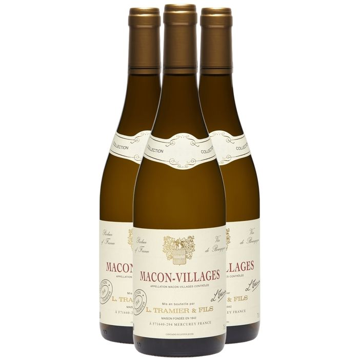 Maison Tramier Mâcon Villages 2023 - Vin Blanc de Bourgogne (3x75cl ...