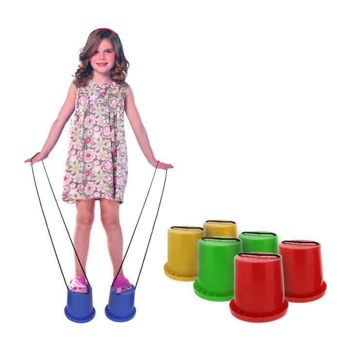 Jeu D'Adresse Seau Stilts - Kid échasse 2-pack (paire) Walking Coupes ...