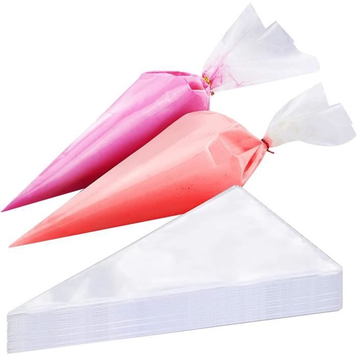 Lot de 100 poches à douille jetables pour décoration de cupcakes ...
