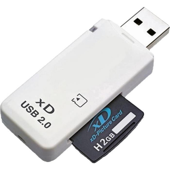 Lecteur Carte XD Mémoire Adaptateur USB 2.0 pour Caméras Olympus & A304 ...