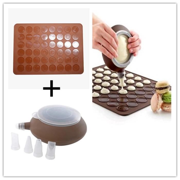 Macaron Making Set-48 Capacité Macaron Silicone Cuisson Tapis Moule ...