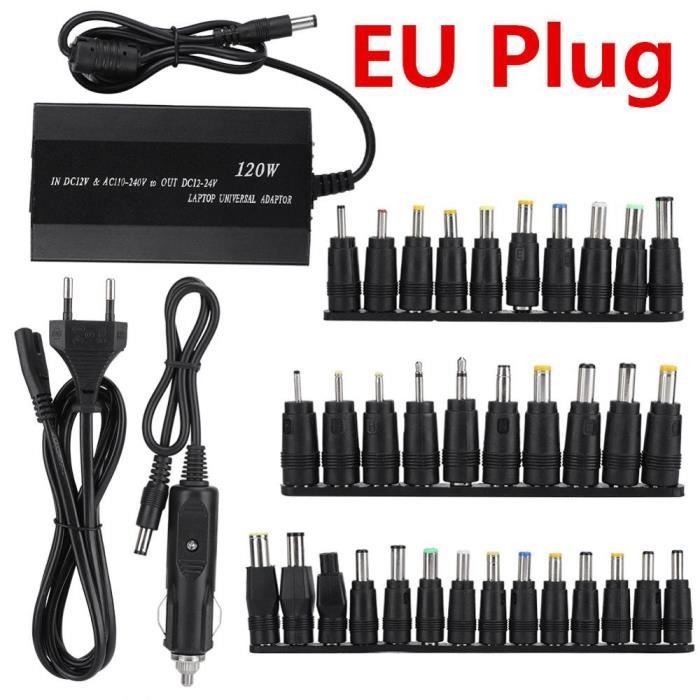 Câble Alimentation,120W adaptateur universel pour ordinateur portable ...