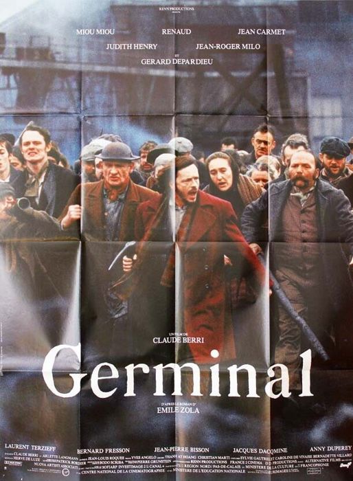 Affiche Originale de Cinéma - Germinal - 1992 - Miou-Miou, Renaud - 120x160cm - Cdiscount Maison