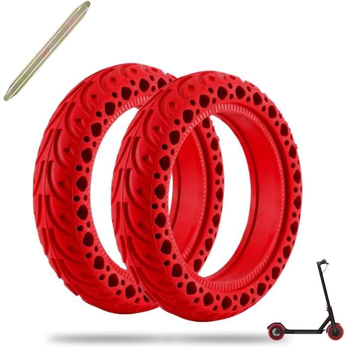 Pneu Plein pour Xiaomi Trottinette M365, M365 Pro, Roue Alveolée Dure Anti Crevaison Anti ...