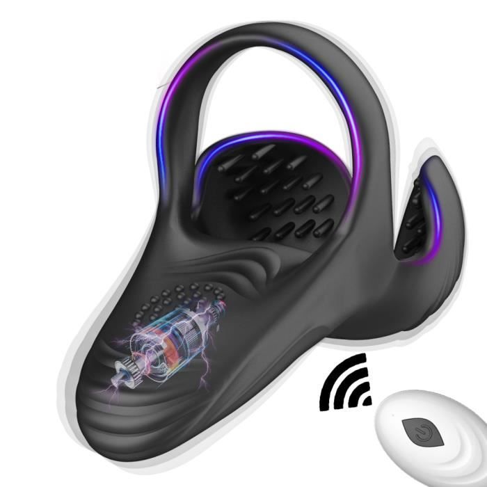 Vibrateur de Scrotum pour homme, avec Bluetooth, application sans fil, télécommande, anneau de ...