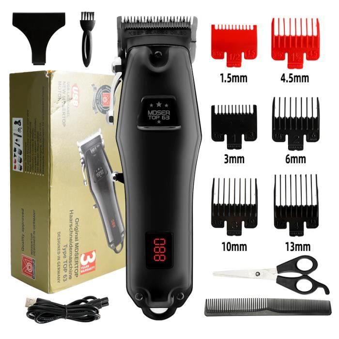 Professional Barber Cordless Hair Clipper Cutting For Men Adjustable ...