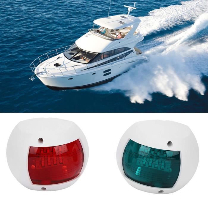 Feux de Navigation pour Bateau - DILWE - Lampe Sphérique LED 3W Rouge ...