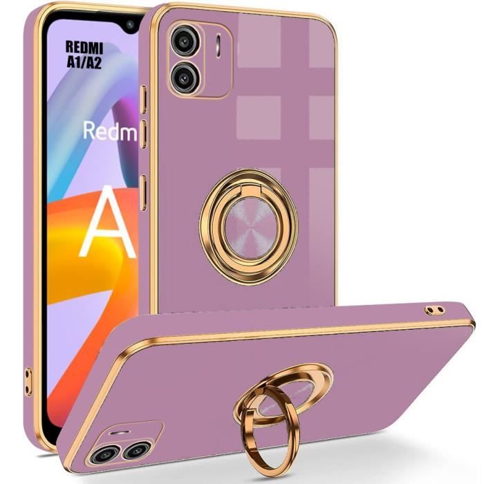 Coque pour Xiaomi Redmi A1-A2 - Violet - Housse en Silicone Hybride ...