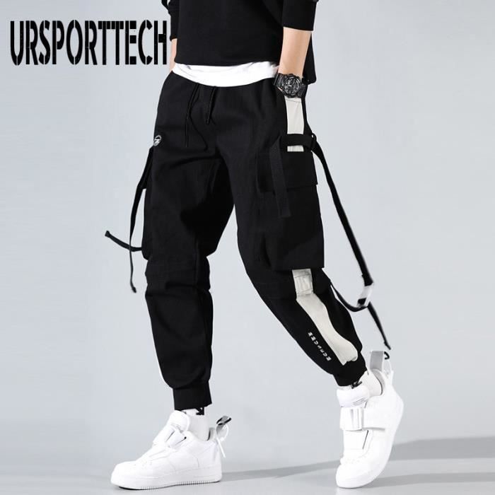 Tenue professionnelle,Pantalon de jogging pour hommes,Streetwear,poches,Hip Hop,survêtement ...