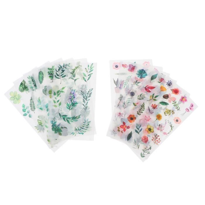 48 feuilles Scrapbook Craft Stickers Creative Main Compte Diary ...