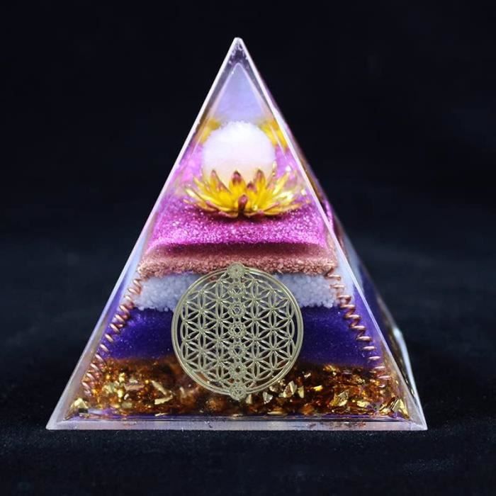 7 Chakra Orgrapheite Pyramid Flower Of Life Pyramid, Protection De La ...