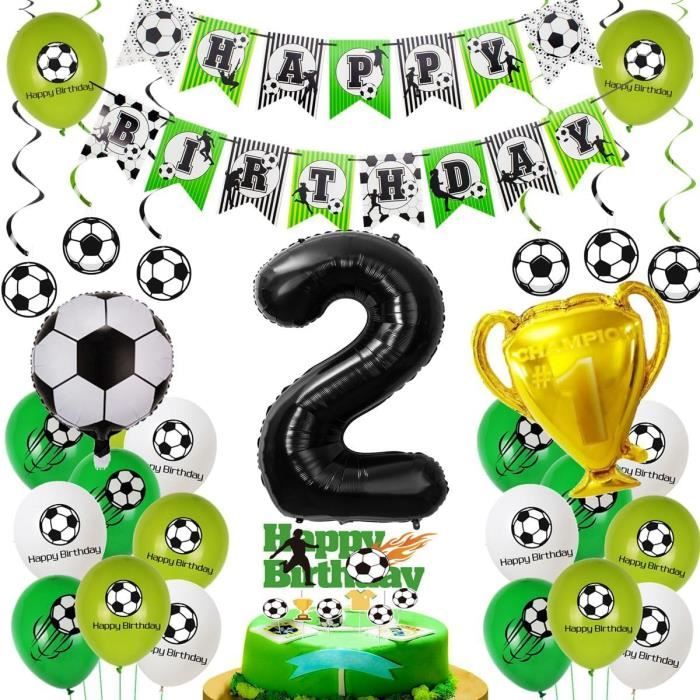 Ballon De Football 2 Ans Anniversaire, Anniversaire 2 Ans Decoration ...