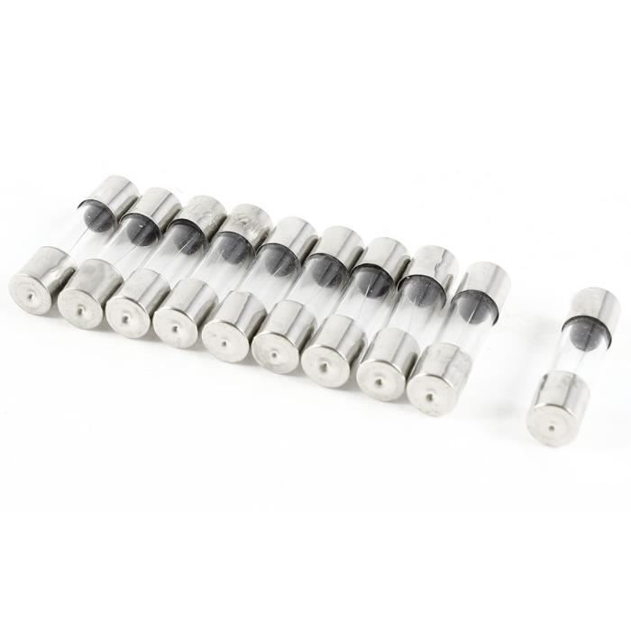 10 Pcs Coup Rapide Type Tube En Verre Fusibles 5x20mm 250V 2Amp - Cdiscount Bricolage