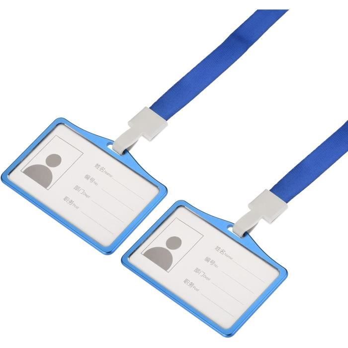 Porte-Badge Supports 9.2X6.5Cm Horizontal Aluminium Id Support Avec ...