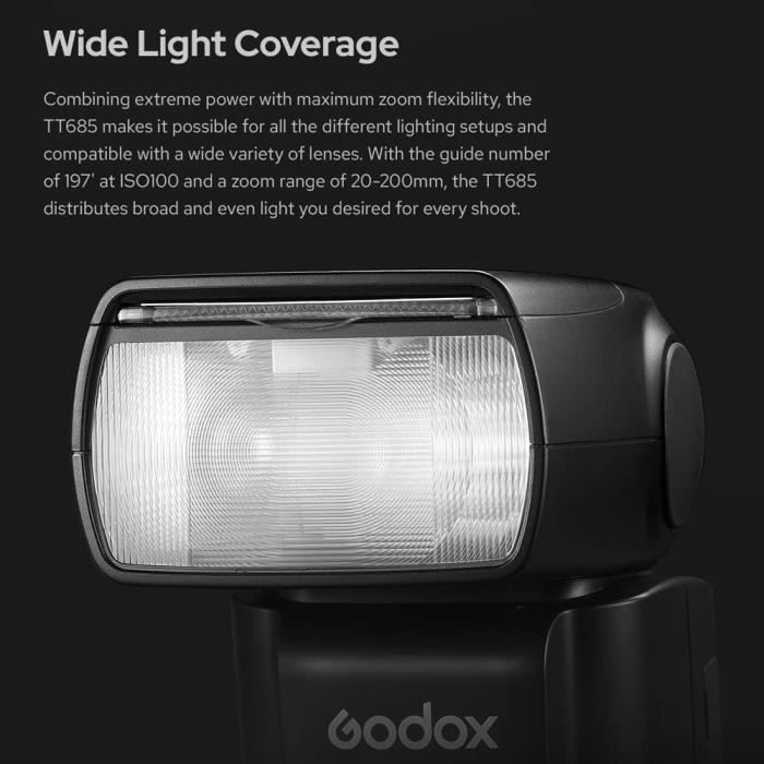 Thinklite Tt685Iif Ttl On-Camera Speedlite 2.4G Wirelss X System Flash ...