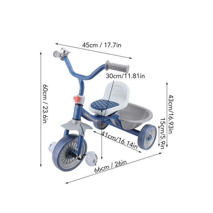 Atyhao Tricycle pour enfants avec poignées de guidon Tricycle pour ...