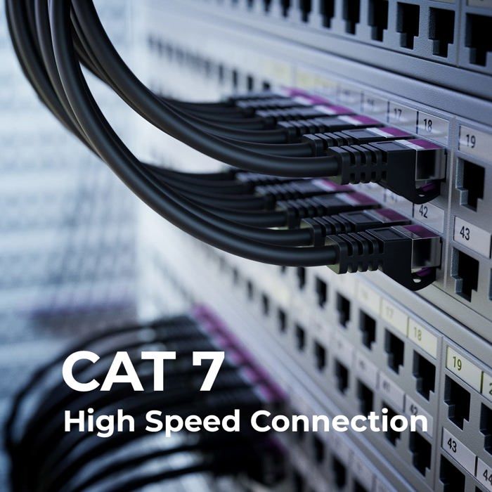 10X 0,5M Cat7 Câble Réseau - 10 Gigabit - Court 50Cm Rj45 Câble De ...