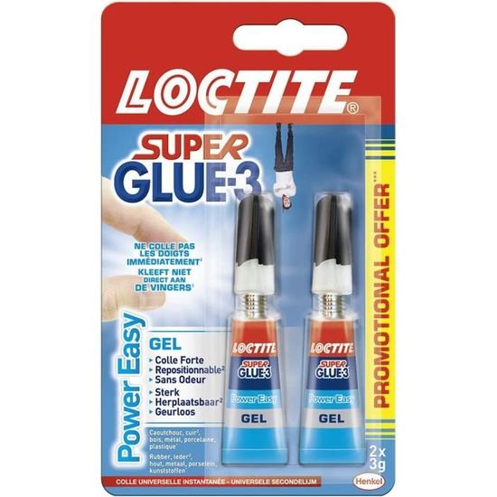 Super Glue-3 Power Easy, colle transparente & puissante, colle forte ...