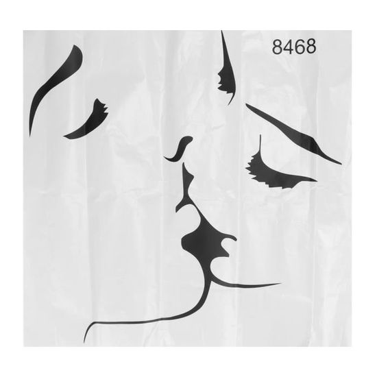 Zerone Autocollant mural auto-adhésif Kissing Lovers Motif Wall Sticker ...