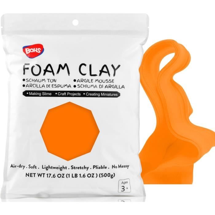 Pâte à modeler orange \u2019 Squishy douce séchage à l'air libre \u2019 ...