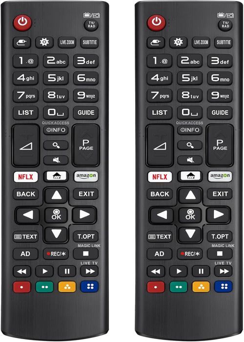 (Lot De 2) Telecommande Universelle Pour Lg-Smart-Tv Lcd Oled Qned ...