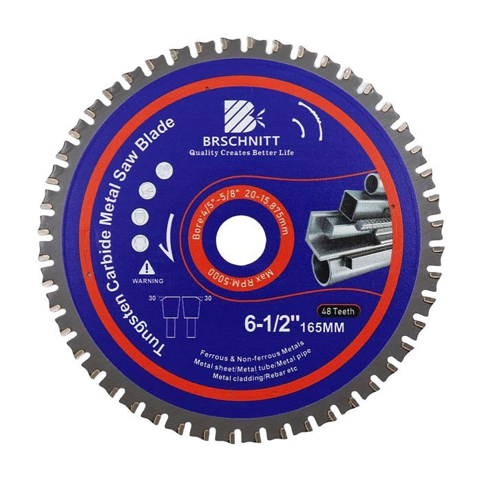 Scie Circulaire Métal 165mm x 20mm - Disque Coupe Métal 48T Arbor:20-15 ...