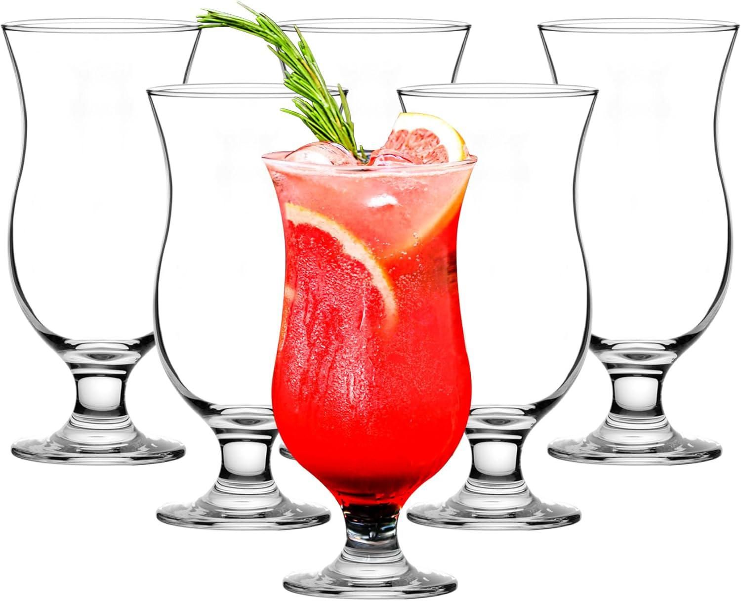 Binsakao Hurricane Lot de 177 verres à cocktail en forme de tulipe pour ...