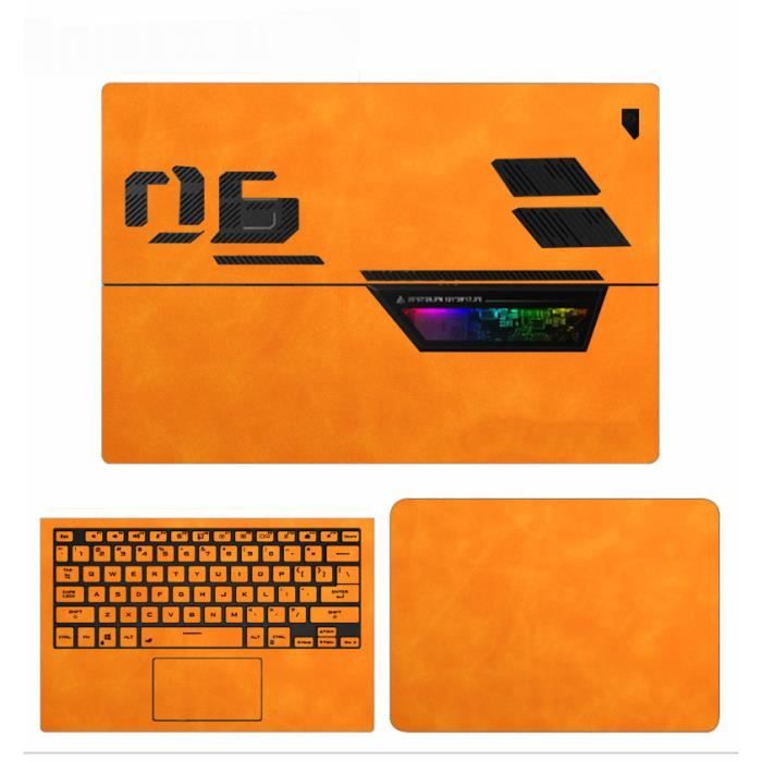 Orange Soleil - ROG Z13 GZ301 2022 - KH ELIN-Juste Autocollante en Cuir ...