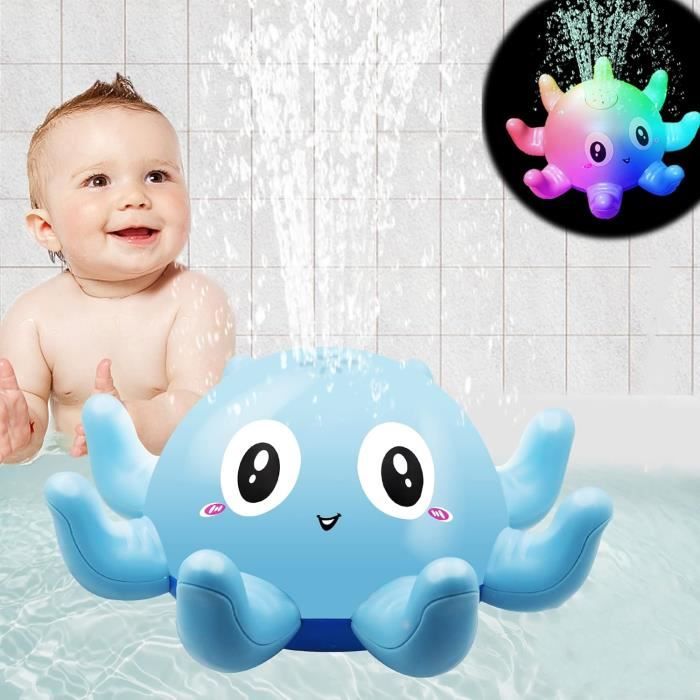 Jouet de Bain pour bébé à Jet d'eau à Induction,Jouet Lumineux avec ...