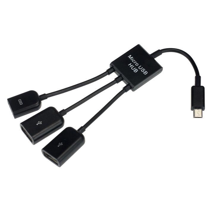Cable double micro usb otg - Achat / Vente pas cher