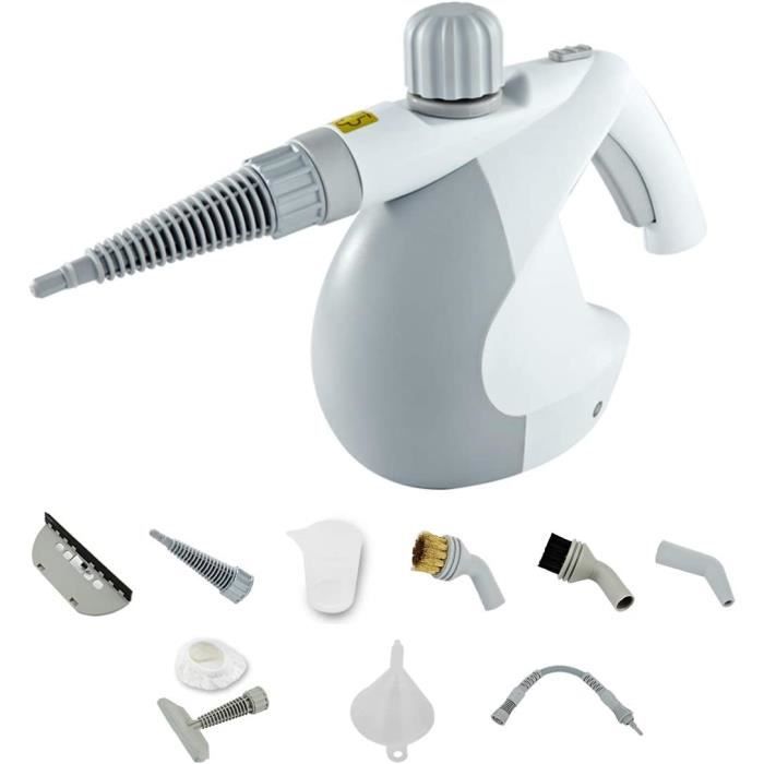 Nettoyeur à Vapeur pressurisé portatif avec Ensemble d'accessoires de 9 ...
