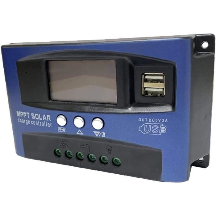MPPT Contrôleur de charge 12V - 24V Panneau solaire Régulateur de charge de batterie 30A avec ...