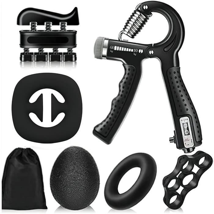 Lot de 8 accessoires de musculation de la prise en main réglables pour ...