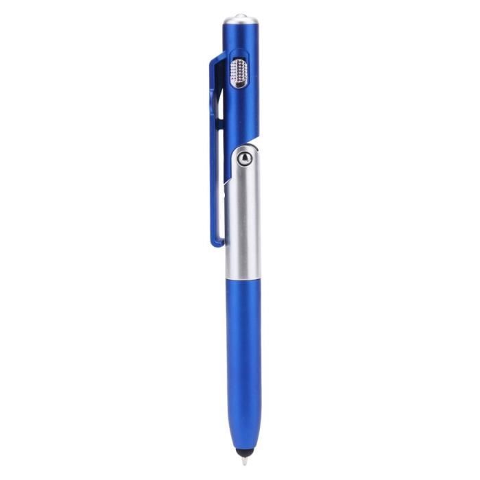 Stylo,Stylo à bille multifonction pliable 4 en 1,lumière LED,support ...