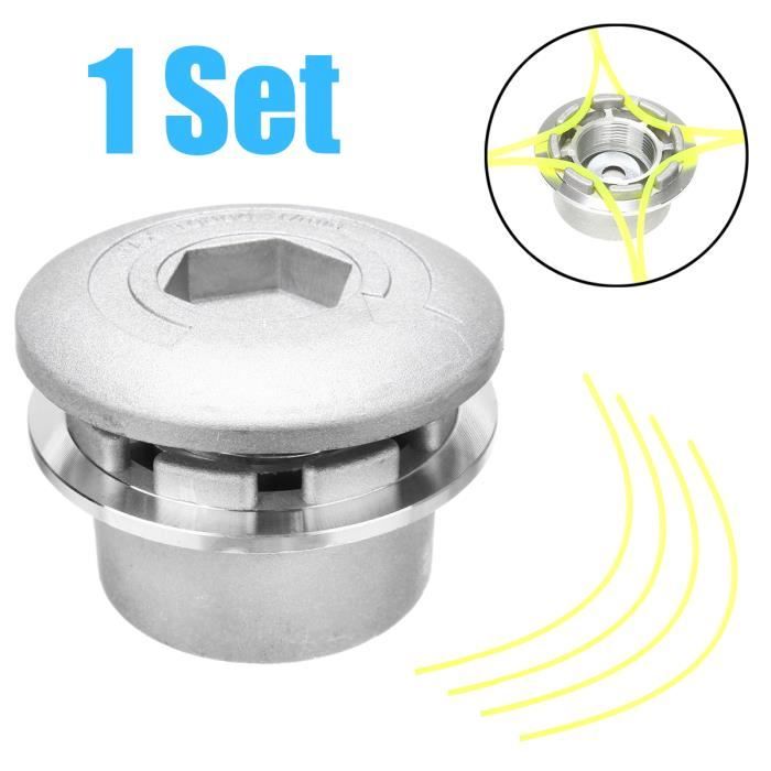 Tête de débroussailleuse universelle, 1 pièce, tête en Aluminium avec 4 ...