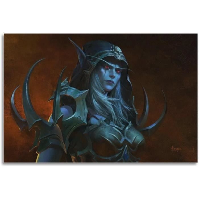 Poster Game World Of Warcraft Sylvanas Windrunner - Peinture Décorative ...