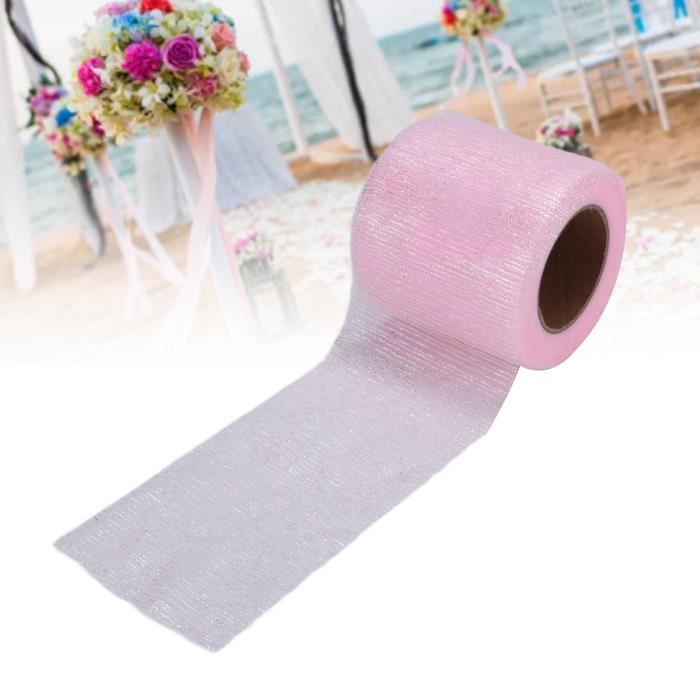 Rouleau de tulle - DIOCHE - Symphonie - Rose - 6 cm de large - 22,9 m ...