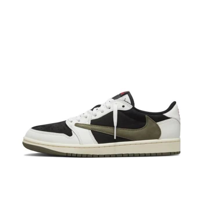 Baskets Travis Scott x Jordan Air Jordan 1 Low - Medium Olive - Homme ...