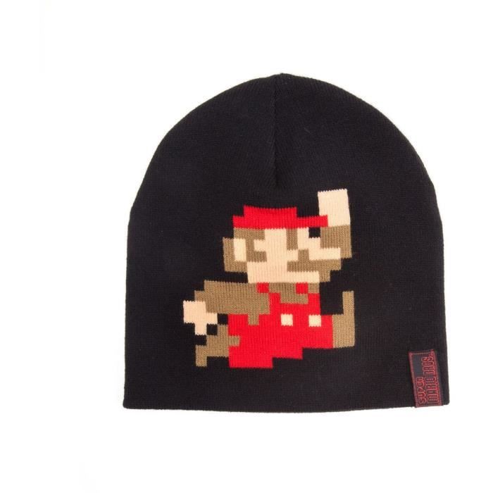 Bonnet Mario: Super Mario pixel Bleu marine - Cdiscount Prêt-à-Porter