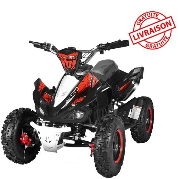 Mini Quad Electrique Python Deluxe Rouge 800W - Cdiscount Auto