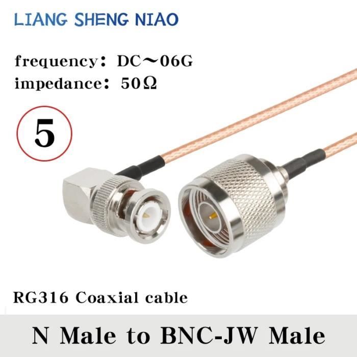 Câble d'alimentation,Adaptateur de connecteur de câble d'extension RF,série N,cavalier RF,queue ...