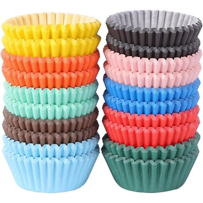 Mini Moules À Muffin En Papier Standard Ø 32 Mm X 20 Mm Couleurs ...