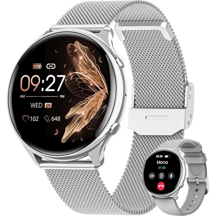 Montre Connectée Femme Avec Appel Bluetooth 5.3, Smartwatch Avec Suivi ...