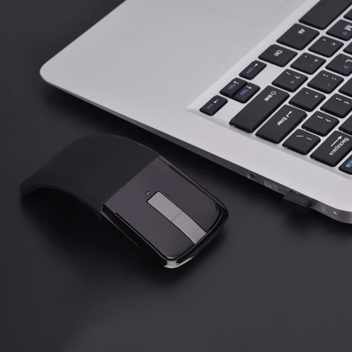 Sonew souris 2 2.4GHz Pliable Sans Fil Arc Tactile Souris Souris ...