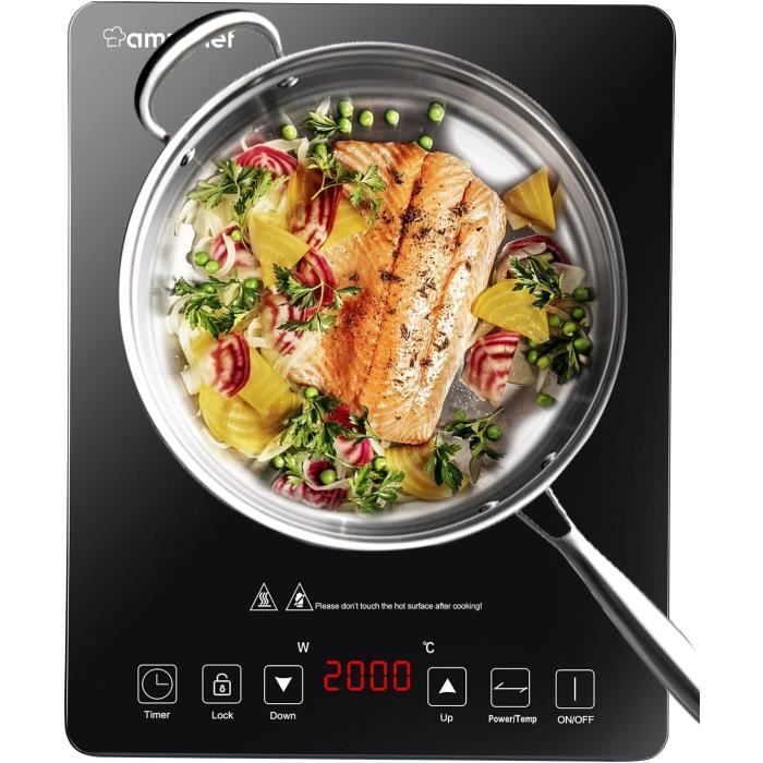 AMZCHEF plaque de cuisson à induction, plaque induction portable, de ...