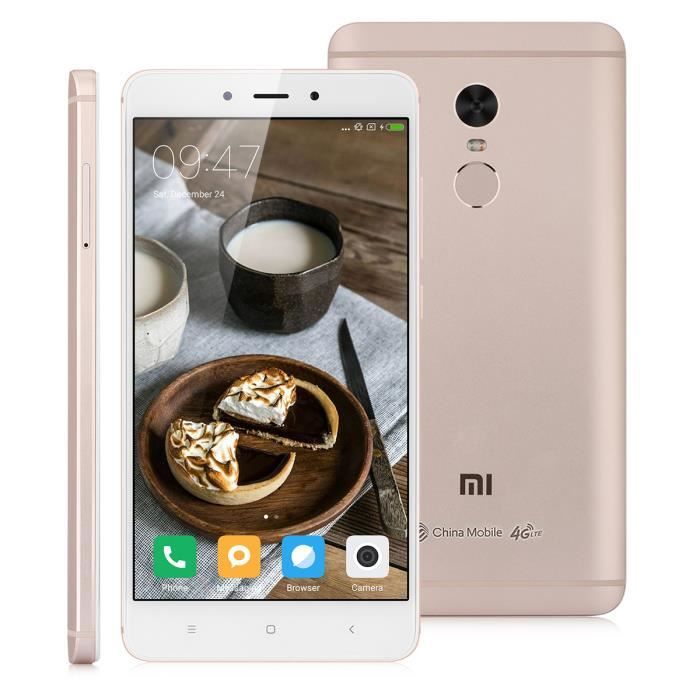 Xiaomi Redmi Note 4 3GB RAM 64GB ROM 4G Smartphone 5,5 Pouces Android 6 ...