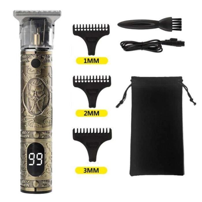 AS13845-RASOIR ELECTRIQUE.Tondeuse à cheveux professionnelle T9 pour hommes. rasoir électrique ...